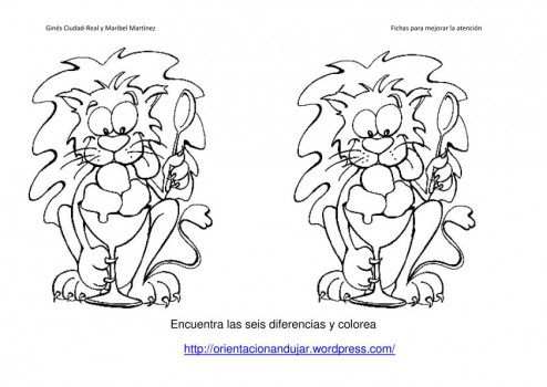 Encuentra las diferencias en dibujos infantiles y colorea ...