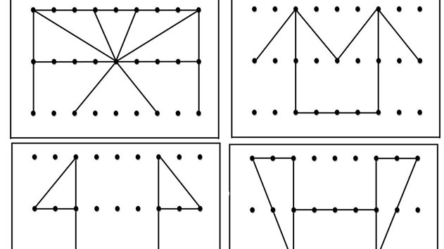 Motricidad fina con puntos. Trazos oblicuos inicial y simétrico inicial ...