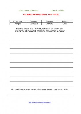 Colección de actividades de Escritura Creativa primaverales ...