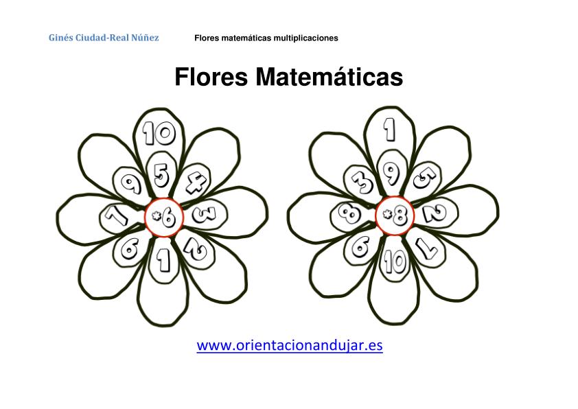 flores matematicas multiplicaciones_26 - Orientación Andújar - Recursos ...