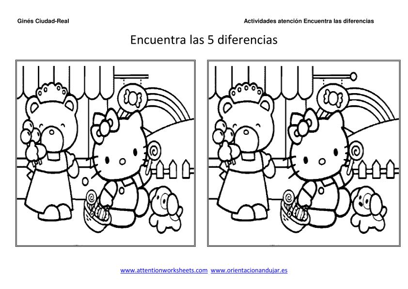 encuentra las diferencias dibujos animados para niños imagenes_1 ...