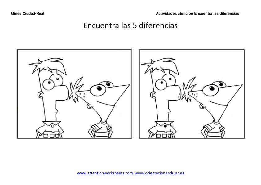 encuentra las diferencias dibujos animados para niños imagenes_5 ...