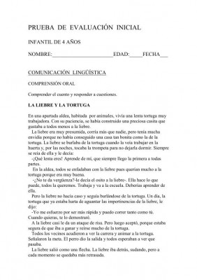 Nuevas pruebas de evaluación inicial y registros para infantil 2013 ...