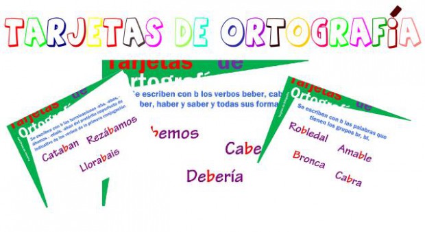 Tarjetas de Ortografía primaria letra B I. Se escriben con B ...