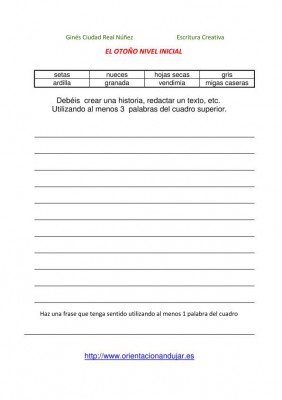 Colección Escritura creativa el otoño en primaria y eso -Orientacion ...