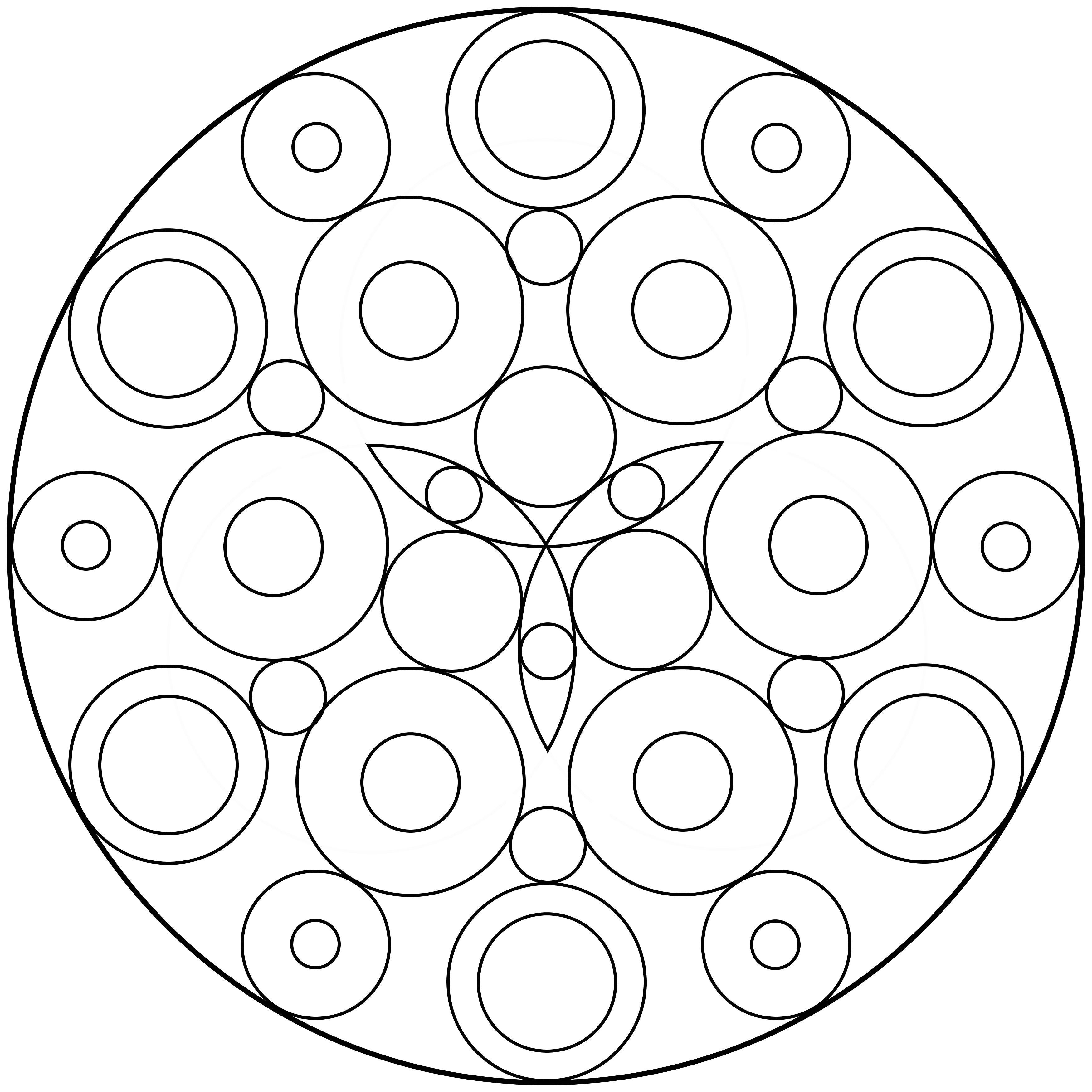 Mandala de circulos 8 - Orientación Andújar - Recursos Educativos