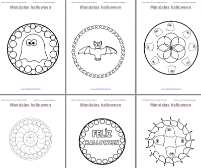 Trabajamos la atención con Mandalas de Halloween