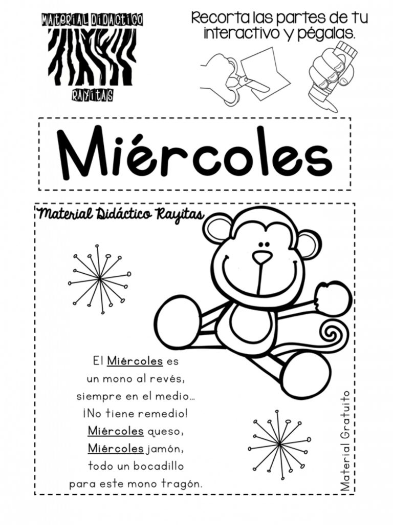 Lee y colorea mientras decoras tu aula CON LOS DIAS DE LA SEMANA CON ...