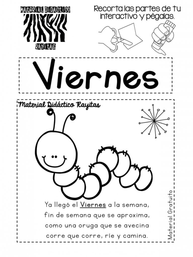 Lee y colorea mientras decoras tu aula CON LOS DIAS DE LA SEMANA CON ...