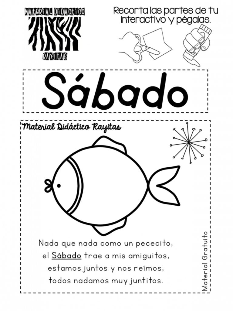 Lee y colorea mientras decoras tu aula CON LOS DIAS DE LA SEMANA CON ...