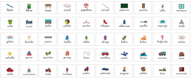 Colección de mas de 150 tarjetas de vocabulario ideales para infantil ...