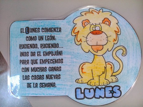 Lee y colorea mientras decoras tu aula CON LOS DIAS DE LA SEMANA CON ...