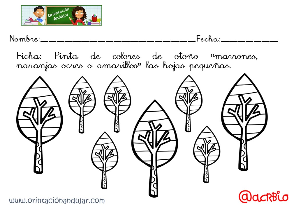 Fichas otoño opuestos (4) - Orientación Andújar - Recursos Educativos