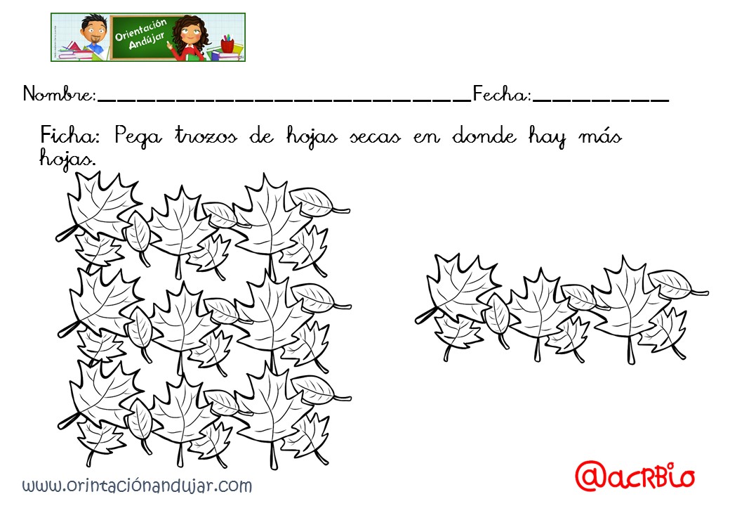 Fichas otoño opuestos (8) - Orientación Andújar - Recursos Educativos