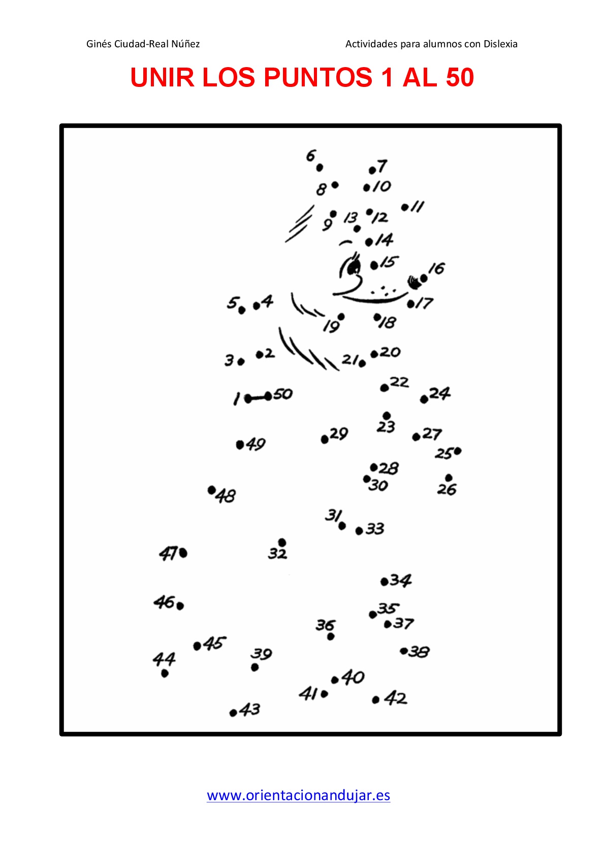 Motricidad y números del 1 al 50 Super colección vamos a unir puntos y ...