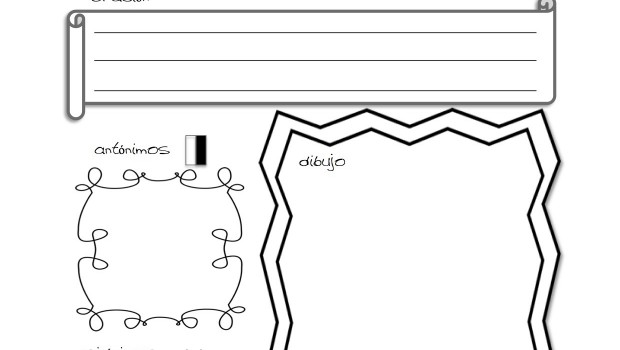 organizador gráfico para trabajar las palabras sinónimos y antónimos ...