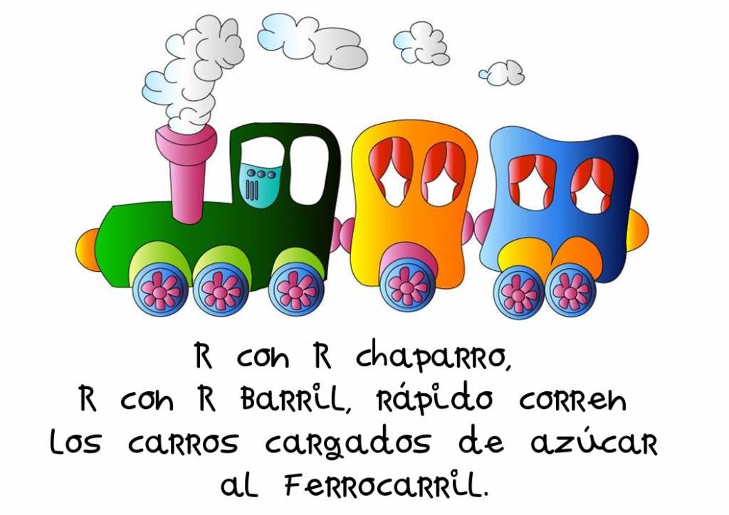 Rotacismo Meteriales Colección de Trabalenguas infantiles con R