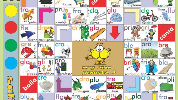 Tablero de juego jugamos las silabas trabadas - Orientación Andújar ...