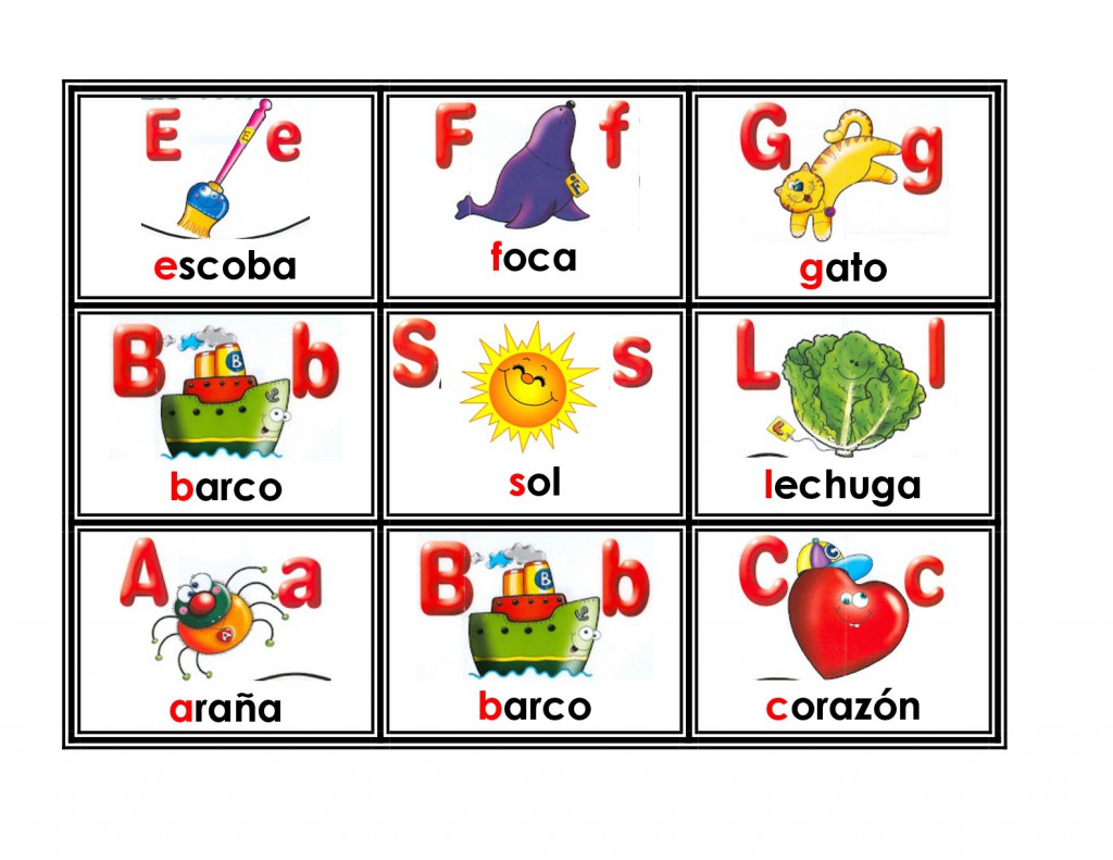 Increible lotería bingo de abecedario para primer y segundo grado ...