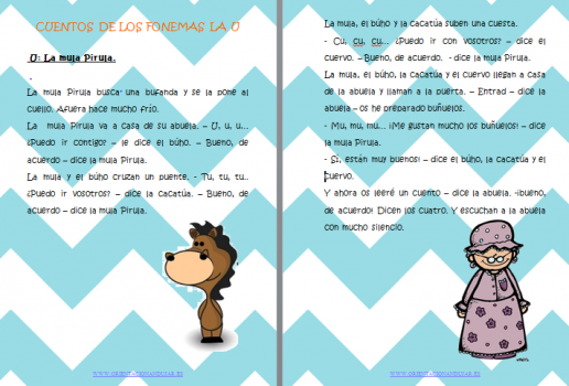 Cuentos fonemas letra u La mula pirula -Orientacion Andujar