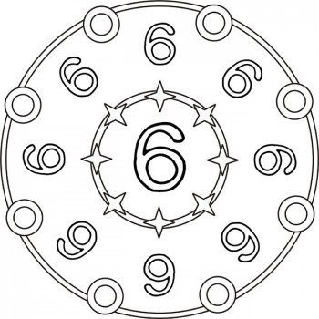 Super mandalas de números listas para imprimir y colorear -Orientacion ...