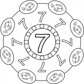 Super mandalas de números listas para imprimir y colorear -Orientacion ...