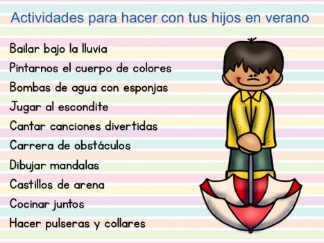 50 Actividades para hacer con tus hijos en verano -Orientacion Andujar