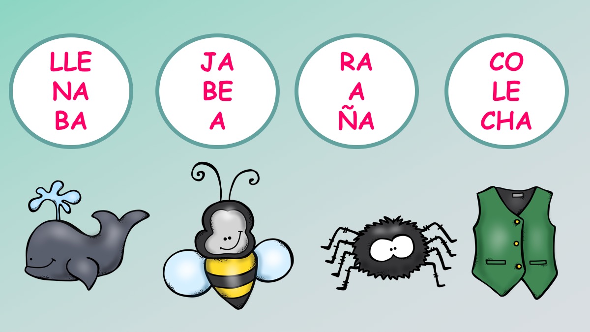 ACTIVIDADES LECTOESCRITURA ORDENAMOS SÍLABAS PARA FORMAR PALABRAS (3 ...