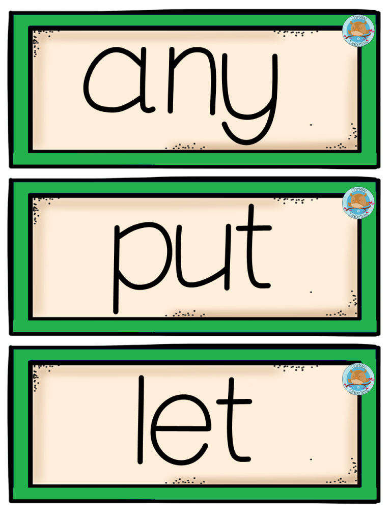 tarjetas PALABRAS DE ALTA FRECUENCIA -Orientacion Andujar