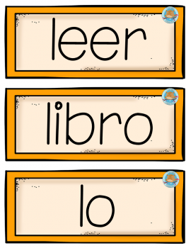 tarjetas PALABRAS DE ALTA FRECUENCIA -Orientacion Andujar