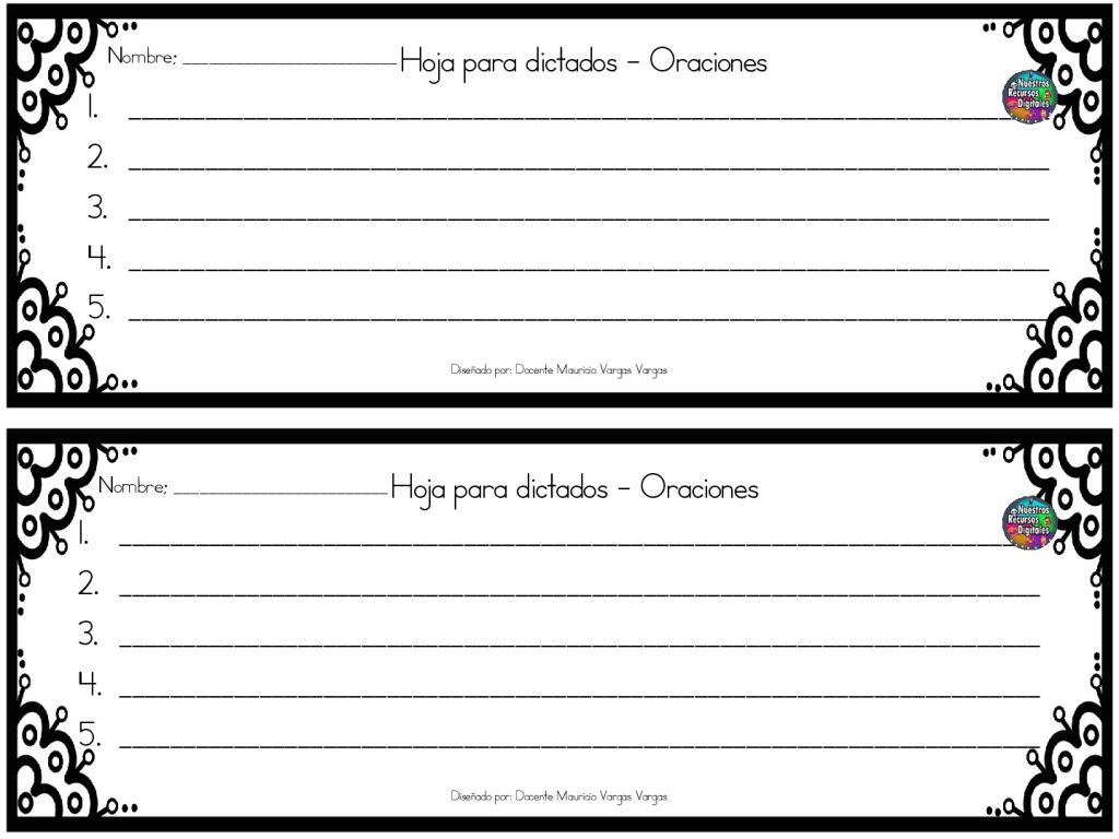 FANTÁSTICA COLECCIÓN DE 40 modelos fichas de HOJAS PARA escritura ...