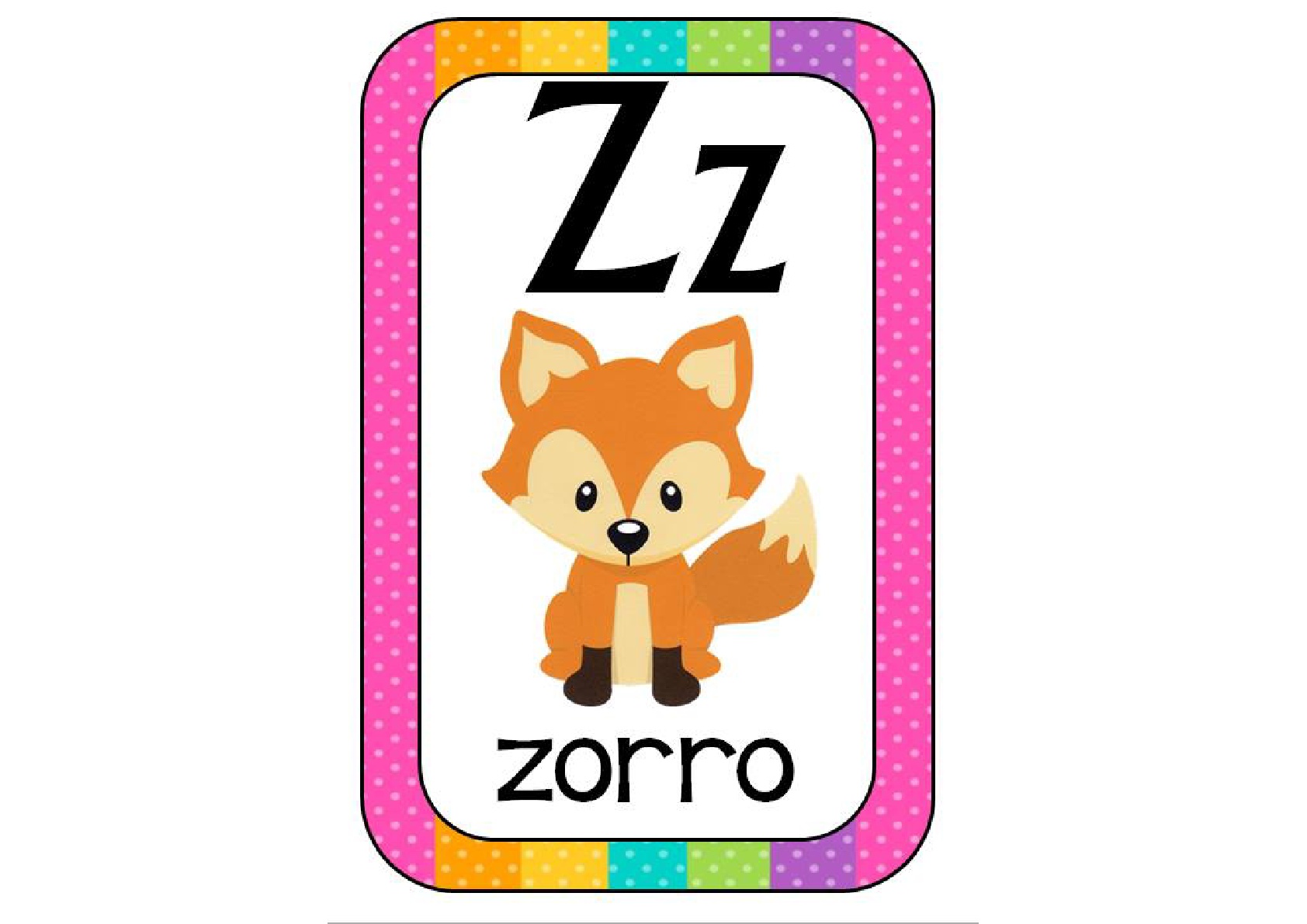 Super tarjetas trabajamos las letras Abecedario Animales -Orientacion ...