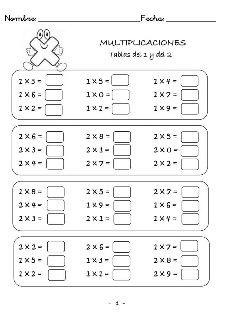 Cuaderno de multiplicaciones rápidas para primaria - Orientacion Andujar