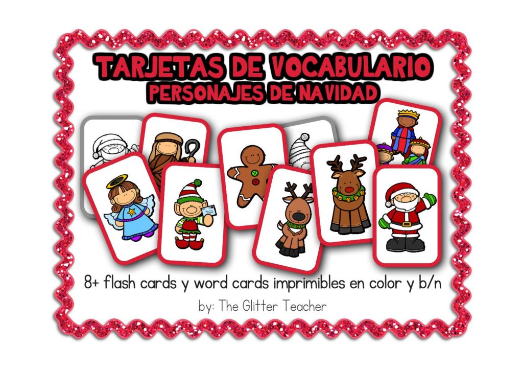 Imprimibles y talking flash cards Tarjetas de vocabulario de PERSONAJES ...