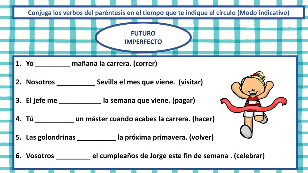 TRABAJAMOS LOS TIEMPOS VERBALES FICHAS 1-5 -Orientacion Andujar