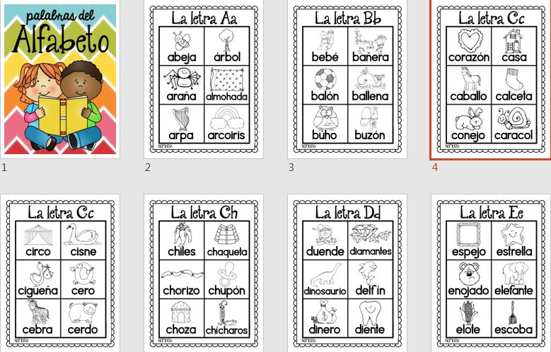 Divertidas láminas para colorear y trabajar todas las palabras del ...