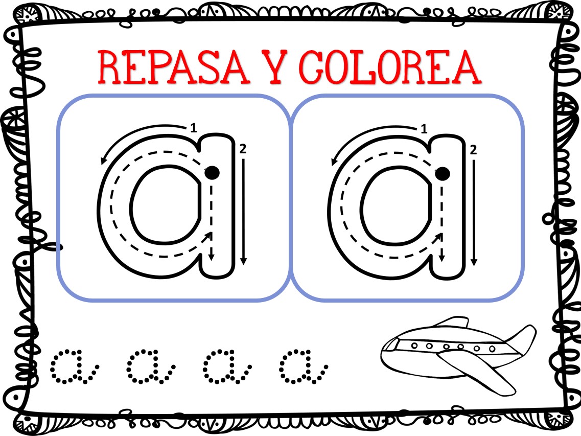 Fichas de trazo y grafomotricidad para las vocales en mayúscula y ...