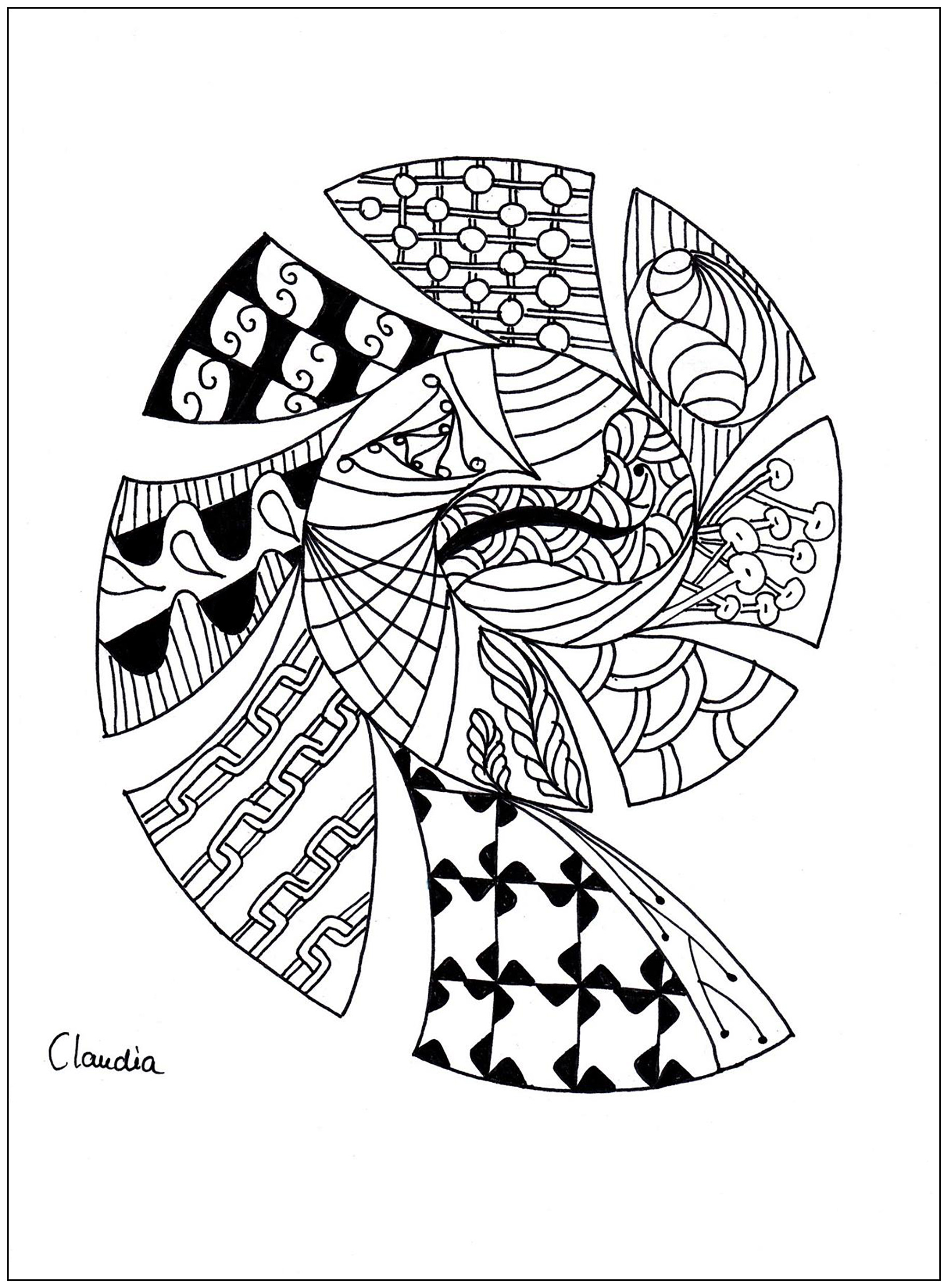 Zentangle Mandalas Ausmalen Schmetterling Farfalle Mandala Ausmalbilder ...
