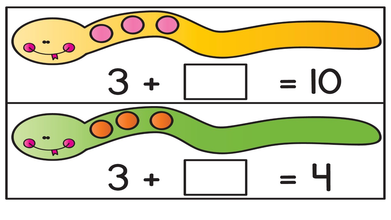 Divertidas serpientes para trabajar las sumas haciendo bolitas de ...