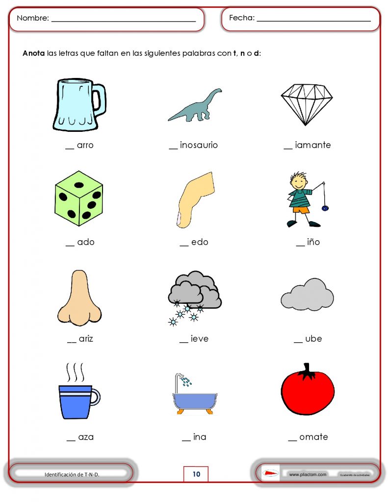 CUADERNILLO DE ACTIVIDADES PARA PRIMER GRADO - Orientacion Andujar