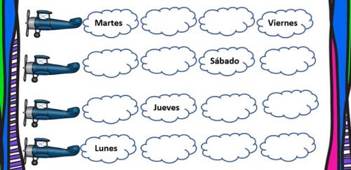 Conjunto de actividades para trabajar los días de la semana, el ...