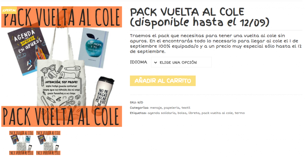 2 profes en apuros lanza de nuevo su fantástica PACK SOLIDARIO vuelta ...