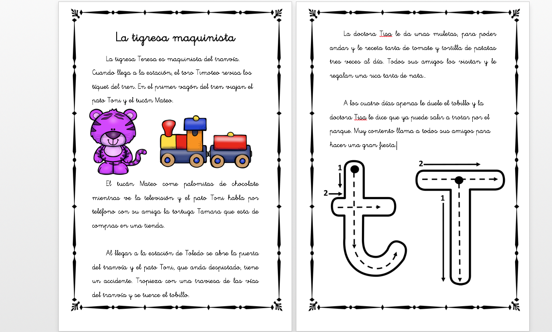 Cuentos con fonemas la letra “LL” Una tarde de lluvia -Orientacion Andujar