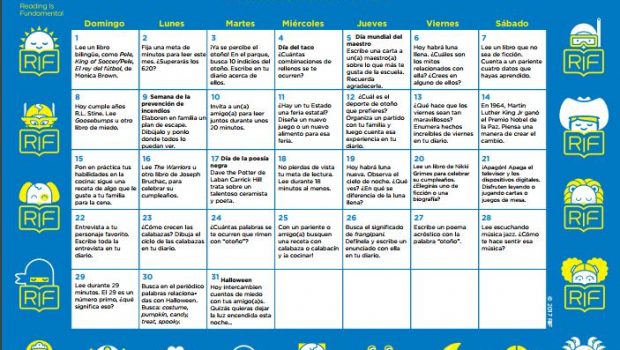 Calendario de actividades para trabajar la lectura a partir de 6 años ...