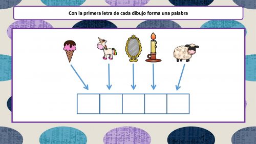 Con la primera letra de cada dibujo encuentra la palabra escondida ...