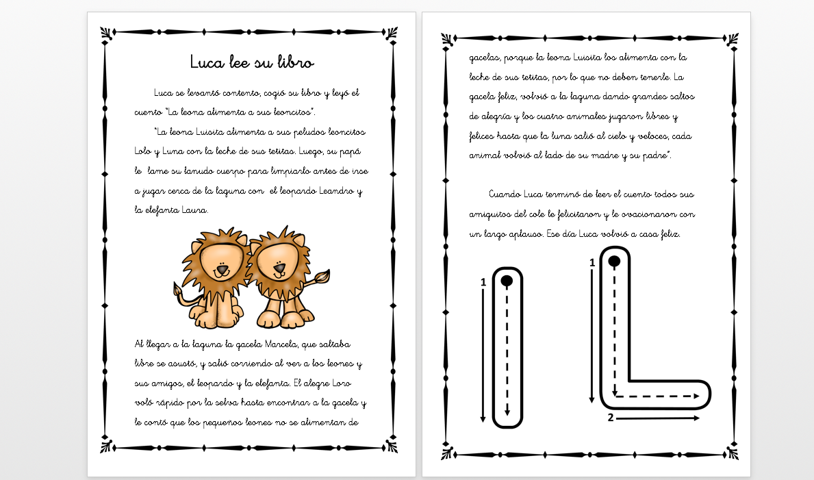 Cuentos con fonemas la letra “LL” Una tarde de lluvia -Orientacion Andujar