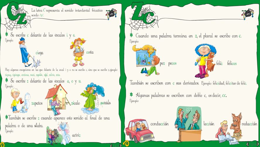 Ortografía C-Z Programa de refuerzo de lectoescritura Actividades con ...