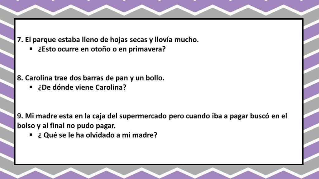 Trabajamos la comprensión lectora mediante inferencias lógicas ...