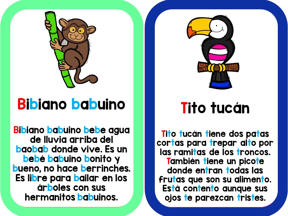 Tarjetas para trabajar pequeñas lecturas (7) - Orientación Andújar ...