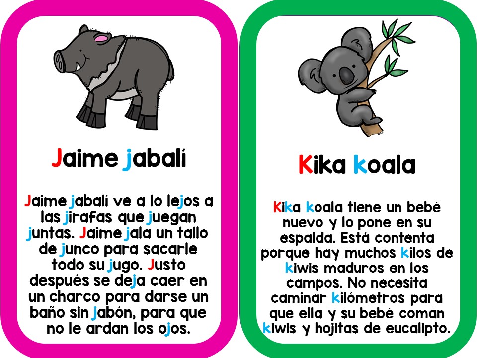 Tarjetas para trabajar pequeñas lecturas en infantil y primaria (9 ...